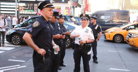 The panic in Times Square
