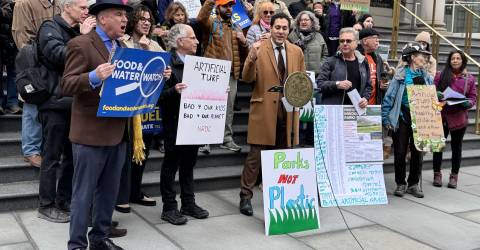 ‘Artificial Turf Has Got to Go’ from City Parks, Say Marte and ...