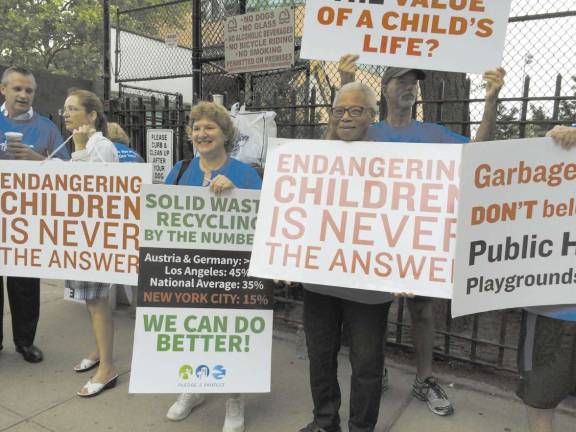 Protesting the Trash Transfer Station